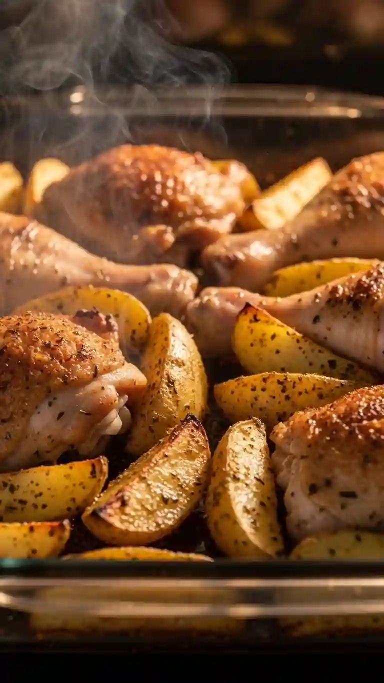 Easy One-Pan Chicken and Potatoes (Simple Oven Dinner)