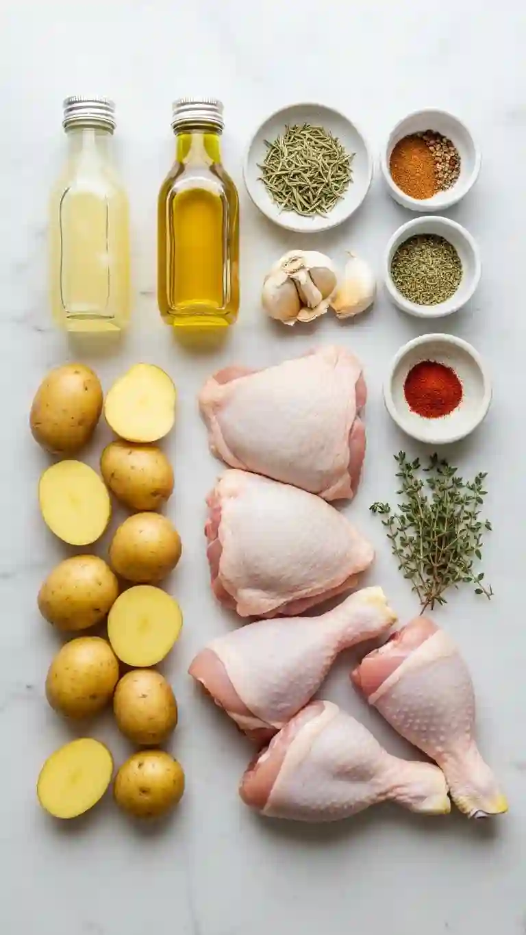 Easy One-Pan Chicken and Potatoes (Simple Oven Dinner)